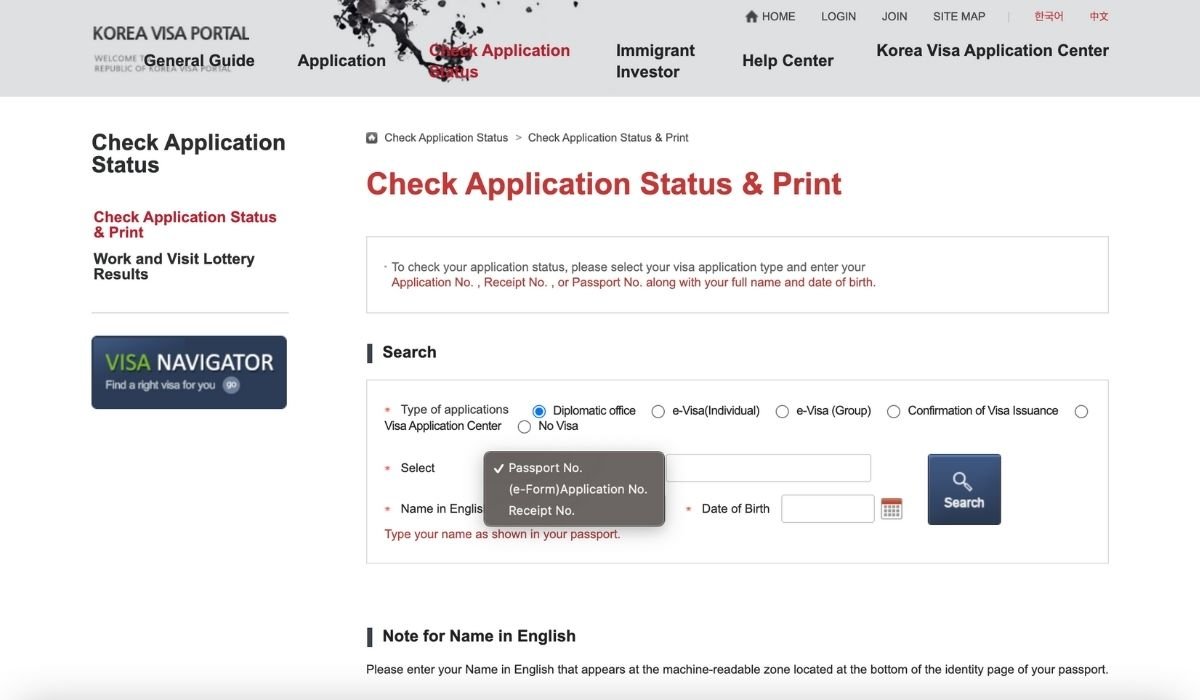 How to Check Your South Korea Visa Application Status