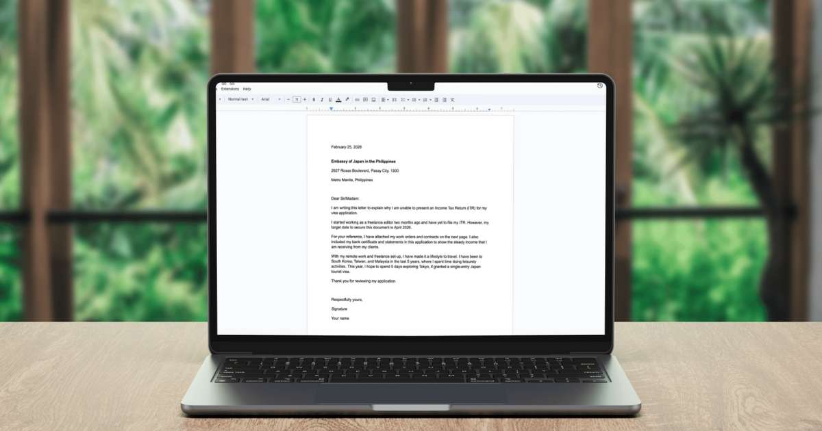 Sample Cover Letter for Your Japan Visa Application