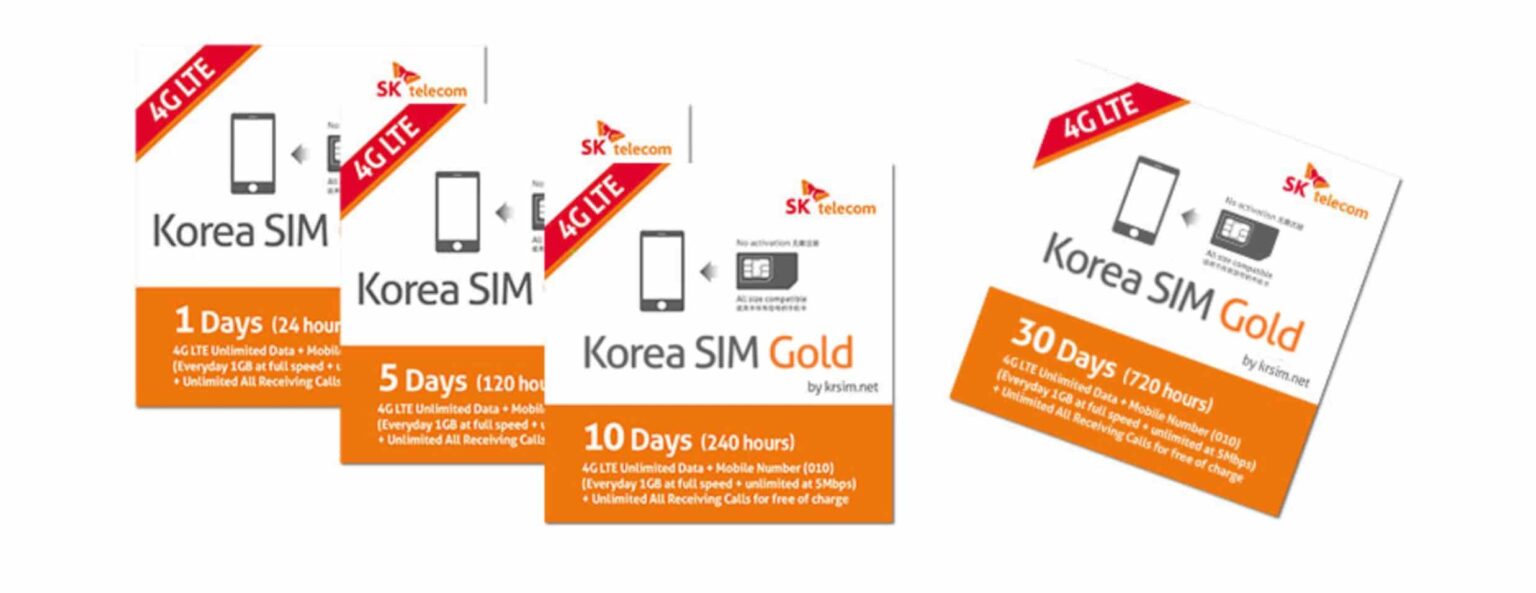 3 Best South Korea SIM Cards for Tourists: Incheon Airport Pick-up