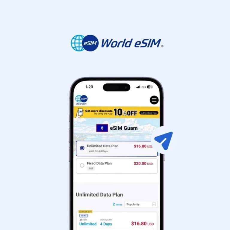10 Best Guam eSIMs for Tourists: Unlimited Data & Phone Number