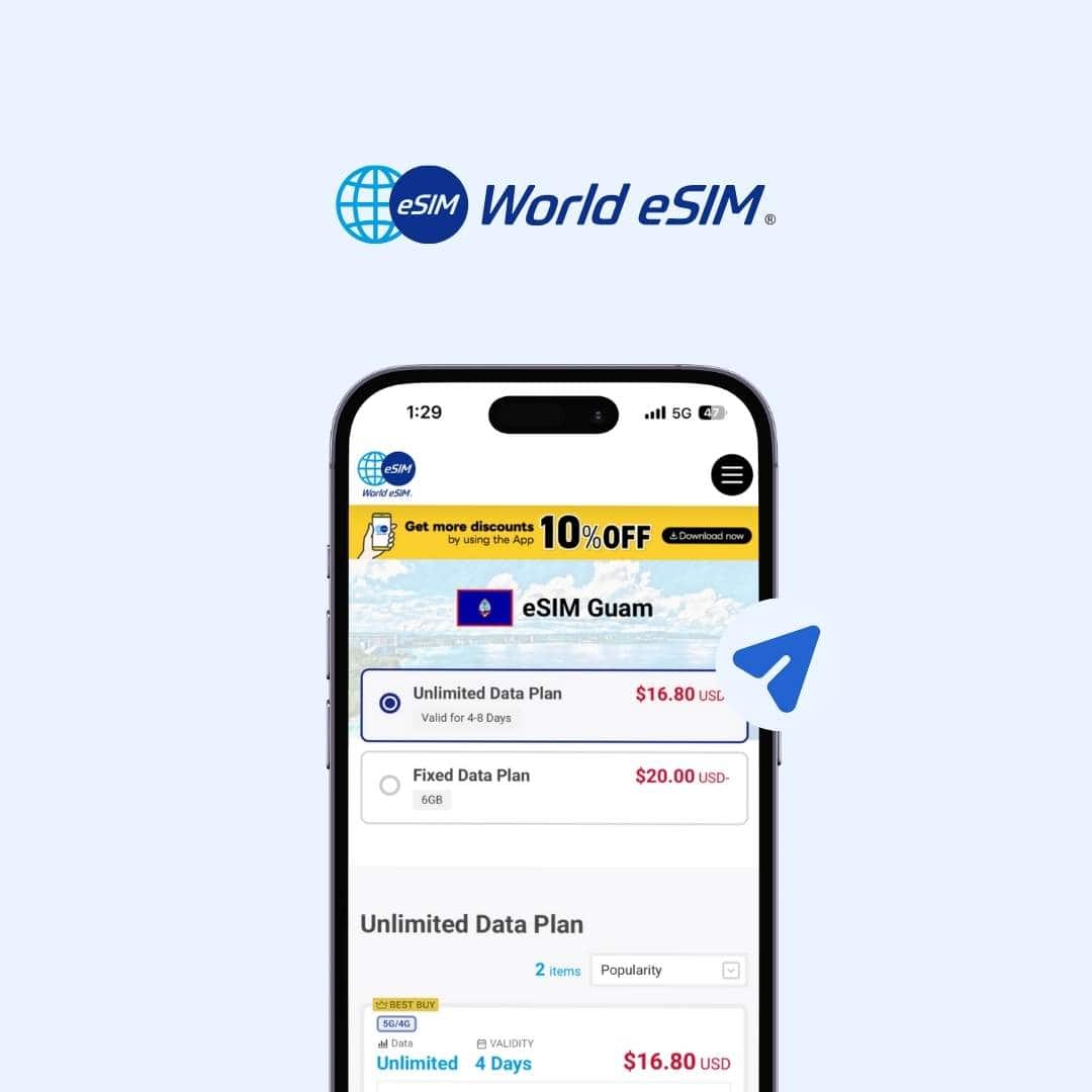 10 Best Guam eSIMs for Tourists: Unlimited Data & Phone Number