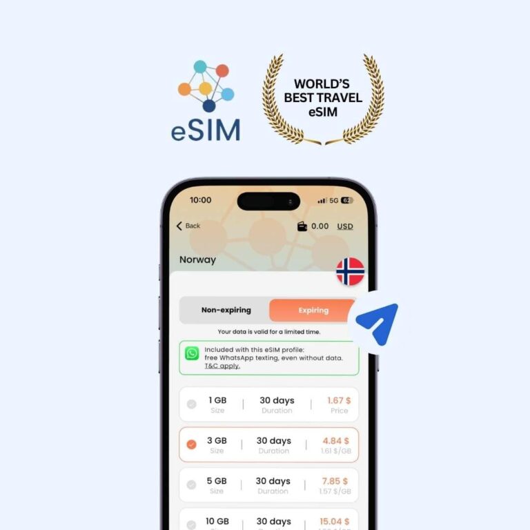 10 Best Norway eSIMs for Tourists: Unlimited Data & Phone Number